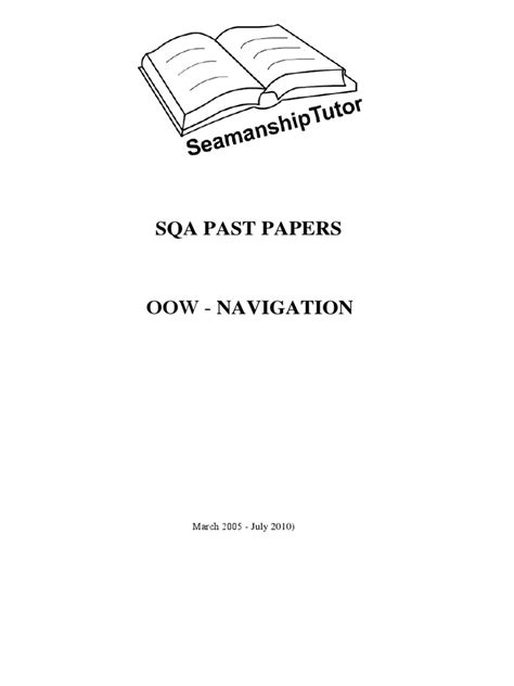 Sqa Nav March 2005 July 2010 Pdf Navigation Tide