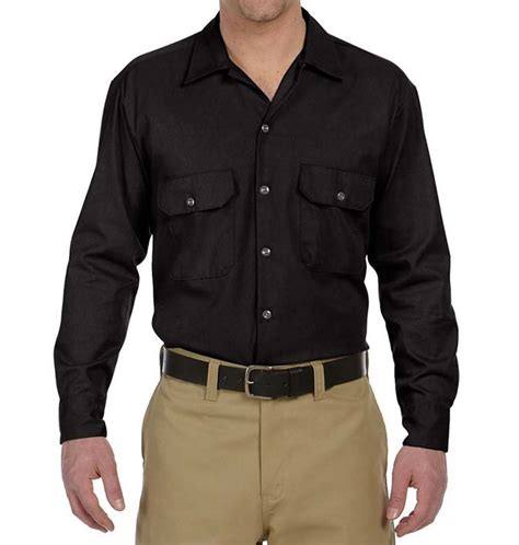 Custom Dickies Long Sleeve Work Shirt For Men Rushordertees®