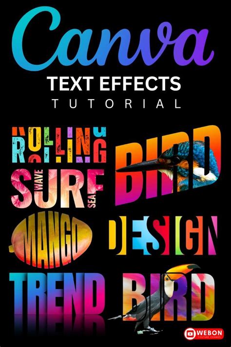 Canva Text Effects Tutorial Graphic Design Tutorials Learning Canvas