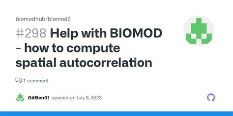 Help With Biomod How To Compute Spatial Autocorrelation · Issue 298 · Biomodhub Biomod2 · Github