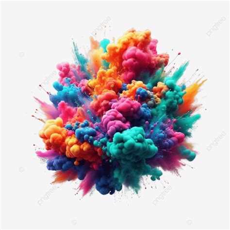 Holi 다채로운 잉크 얼룩 Brust 연기 효과 생생한 색상 홀리 컬러풀 파우더 잉크 튀김 Png 일러스트 및 이미지 에 대한 무료 다운로드 Pngtree