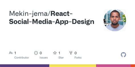 Github Mekin Jema React Social Media App Design