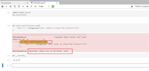 Notification Is Not Worked Issue 3407 Holoviz Panel GitHub