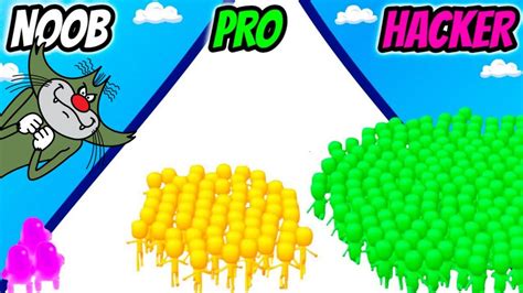 NOOB Vs PRO Vs HACKER Count Masters Android IOS Oggy And Jack Voice TaimurOP YouTube