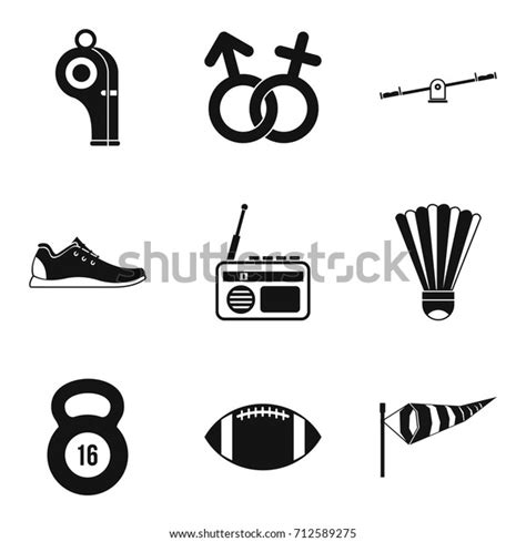 Sexual Differences Icons Set Simple Set Stock Vector Royalty Free Shutterstock