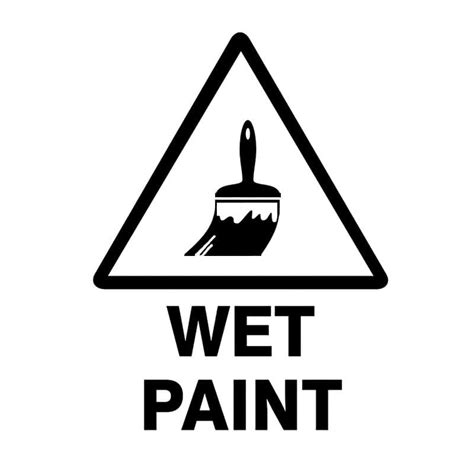 Printable Wet Paint Sign Printablelib