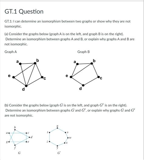 Solved GT Question GT I Can Determine An Isomorphism Chegg