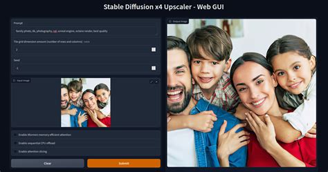 Stable Diffusion X4 Upscaler Web UI Work4ai