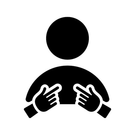 Premium Vector Me Myself Icon Design