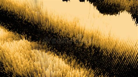 Cyber Particles Move In Stream Of Waves Design Moving Lines Of Cyber