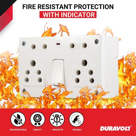 6A Switch Socket Combined 5 In One Duravolt