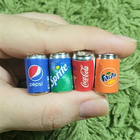 Miniature Can Soda Coke Sprite Royal Pepsi Small Cute Dollhouse T