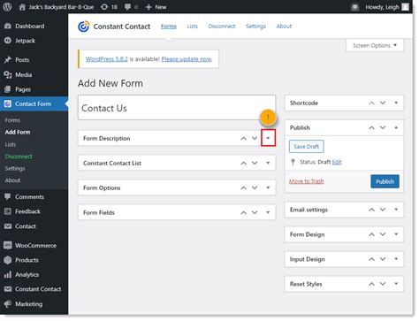 Create A Contact Us Form With The Constant Contact Forms For