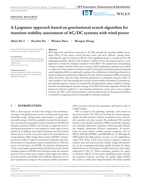 Pdf A Lyapunov Approach Based On Gravitational Search Algorithm For