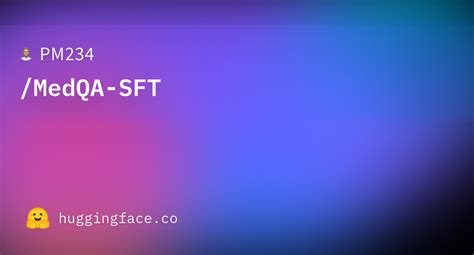 PM MedQA SFT Datasets At Hugging Face