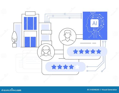 Ai Analyzed Guest Feedback Abstract Concept Vector Illustration Stock