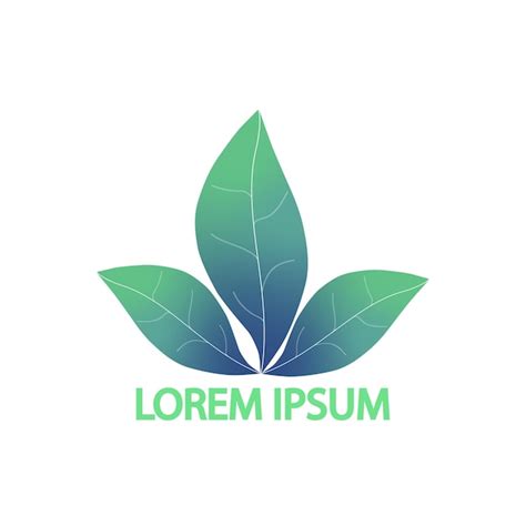 белый фон с зеленым листом Премиум векторы