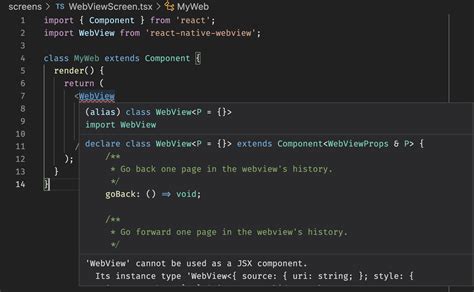 WebView Cannot Be Used As A JSX Component Issue React Native Webview React Native