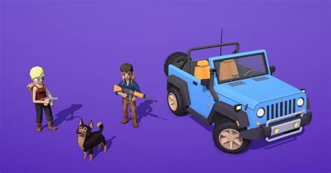 free explorer couple 3d characters unity asset store