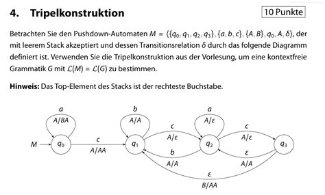 consider the pushdown automaton