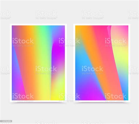 브로셔 전단지 전단지 표지 A4 크기의 카탈로그에 대 한 현대 템플릿입니다 추상 유체 모양 벡터 트렌디 한 액체 색상 배경 세트 컬러 유체 그래픽 구성 벡터 일러스트 레이