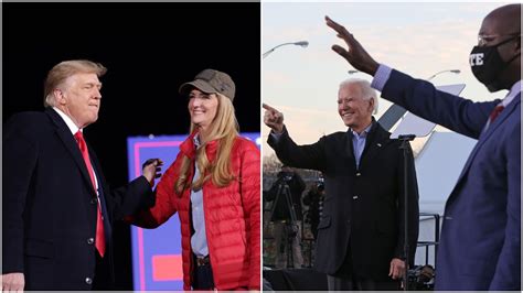 Trump Biden In Dueling Georgia Rallies Crucial Runoff Races Eve — Photos