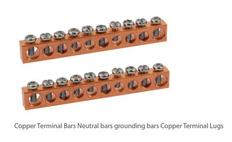 Copper Terminal Bars Copper Grounding Bars Brass Neutral Links India