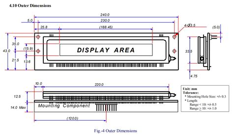 Alpha Numeric Display 40s203da4 80 Digits Vfd Module