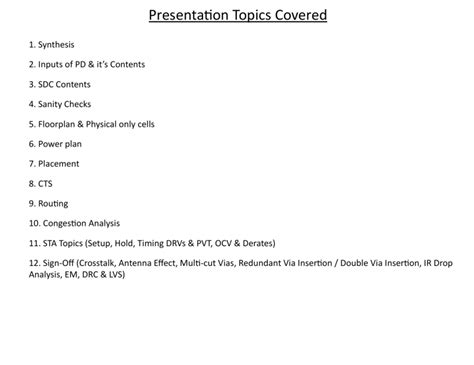 All Concept Related To Physical Design