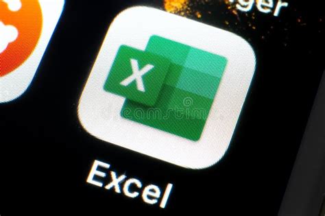 Icon Of Microsoft Office 365 Excel Mobile App On Smartphone Editorial