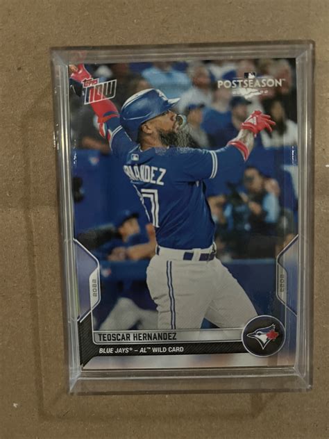 2022 Topps Now Teoscar Hernandez Blue Jays Postseason Ps 79 Sp Print Run778 Ebay