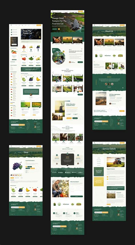 Agriculture Web Design Behance
