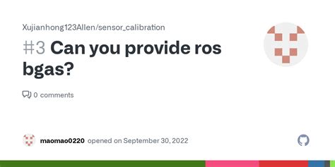 Can You Provide Ros Bgas · Issue 3 · Xujianhong123allen Sensor Calibration · Github
