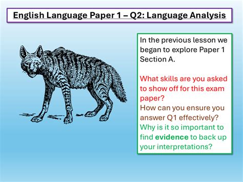 Aqa English Language Paper 1 2026 Q2 Teaching Resources