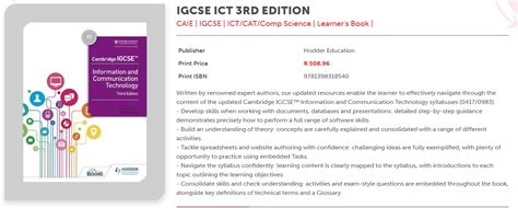 Textbooks IGCSE Keurbosch Babe