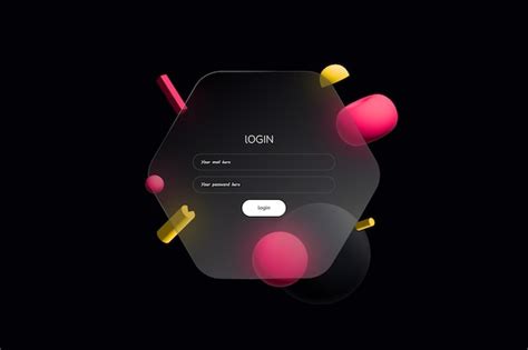 Premium Vector Glass Morphism And Abstract Shapes3d Creative Glassmorphism Background Design