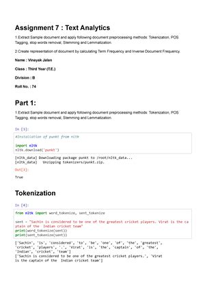 Assignment 5 DSBDA Data Analytics II 1 Implement Logistic