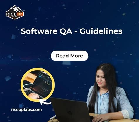 software qa guidelines to manage software quality riseup labs