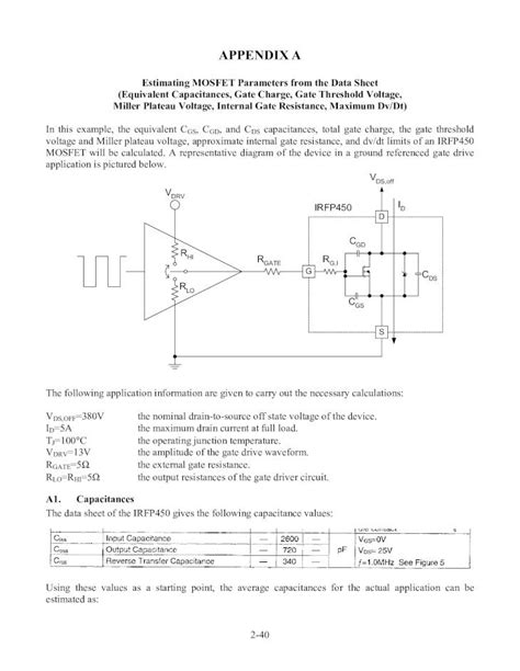 Pdf Estimating Mosfet Parameters From The Data Sheet Dokumentips