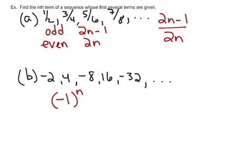 12 1 1 Sequences And Summation Notation Youtube