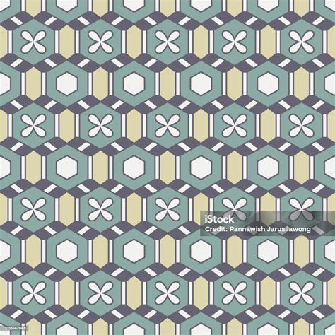 Japanese Hexagon Mosaic Vector Seamless Pattern Stock Illustration Download Image Now
