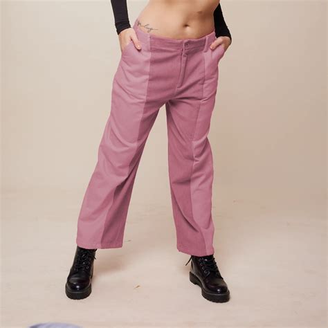 corduroy straight leg pants newme