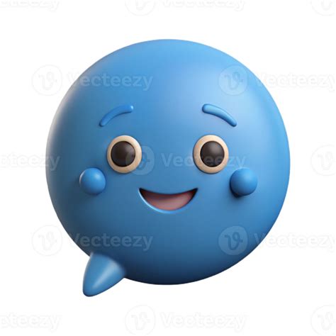 Radiant Unforgettable Speech Bubble Character With A Friendly Smile Crisp Edges Flat Color