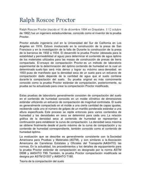 Ralph Roscoe Proctor Pdf Densidad Naturaleza