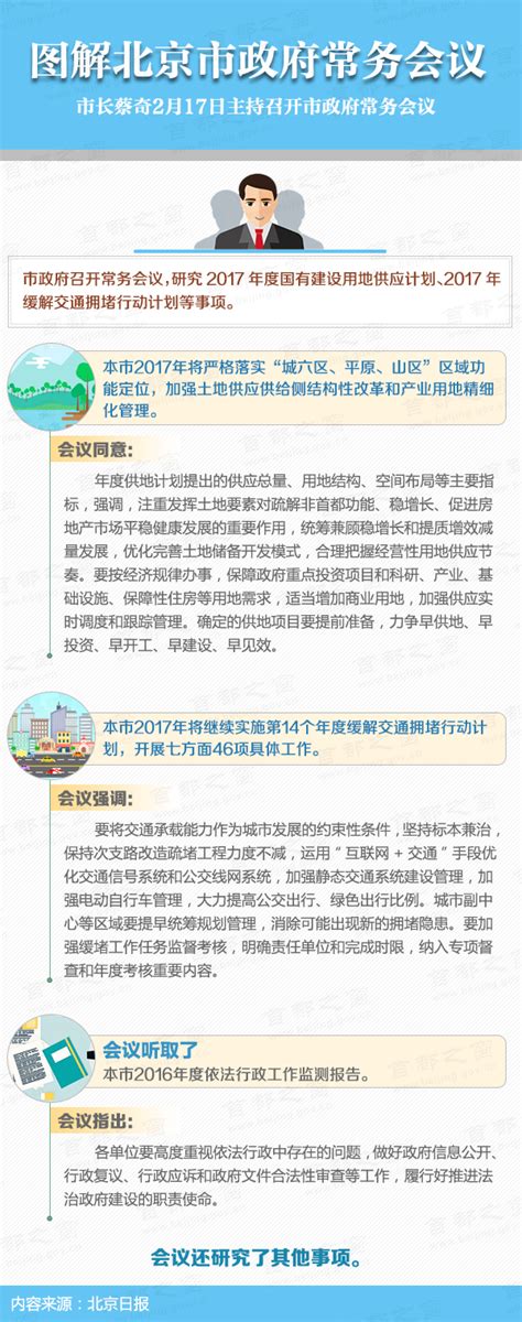 图解2017年2月17日北京市政府常务会议图解北京市政府常务会议首都之窗北京市人民政府门户网站