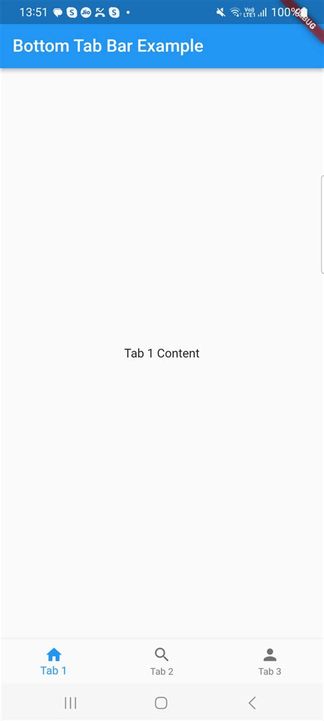 bottom tab bar in flutter tech android network