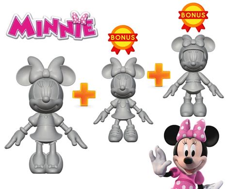 Minnie 3d Obj File Bonus Pack Digital Instant Download Etsy