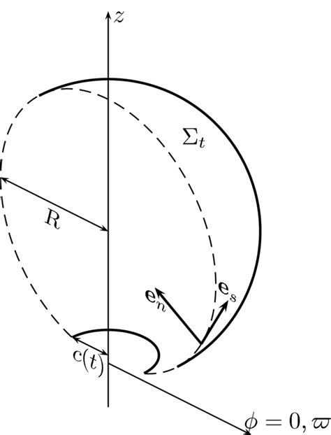 Cut Away Portion Of A Rotationally Symmetric Open Surface Σ T Download Scientific Diagram