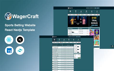 Wagercraft Sports Betting Website React Nextjs Template