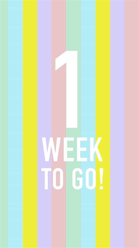 1 Week Wedding Countdown 1 Week Wedding Countdown